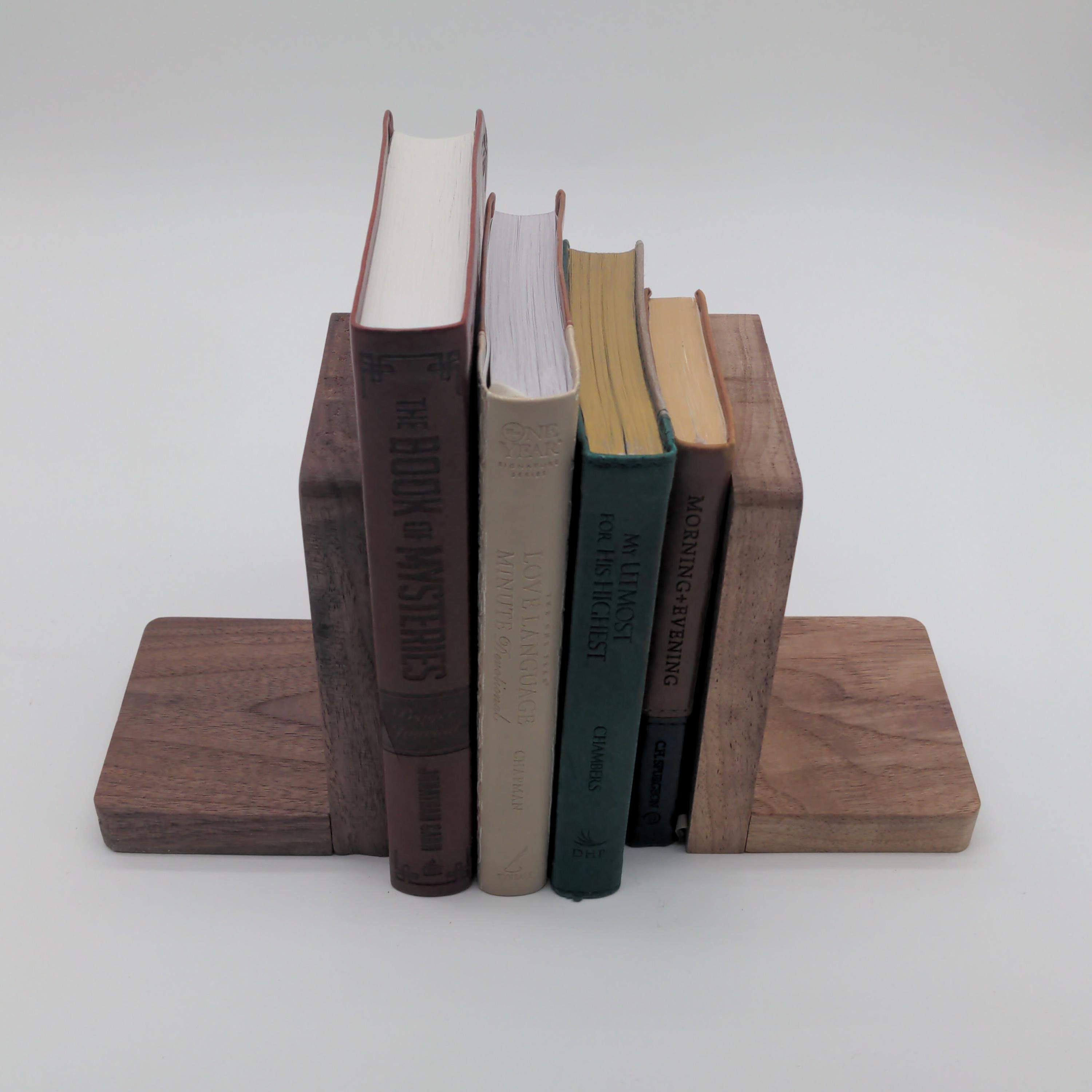 Carved Cross Engraved Wooden Bookends - One of a Kind Gift for ...