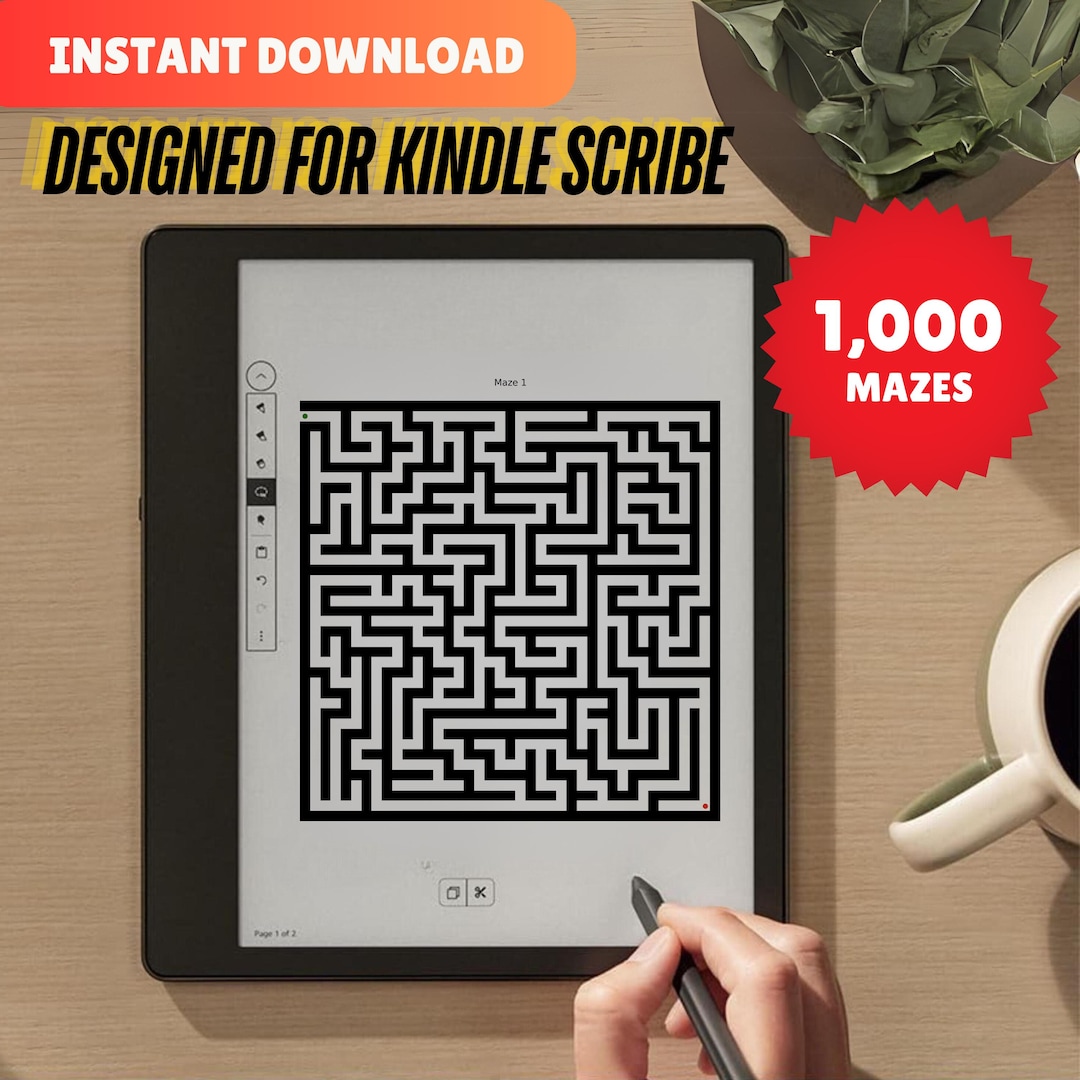1,000 Kindle Scribe Maze Puzzles - Etsy
