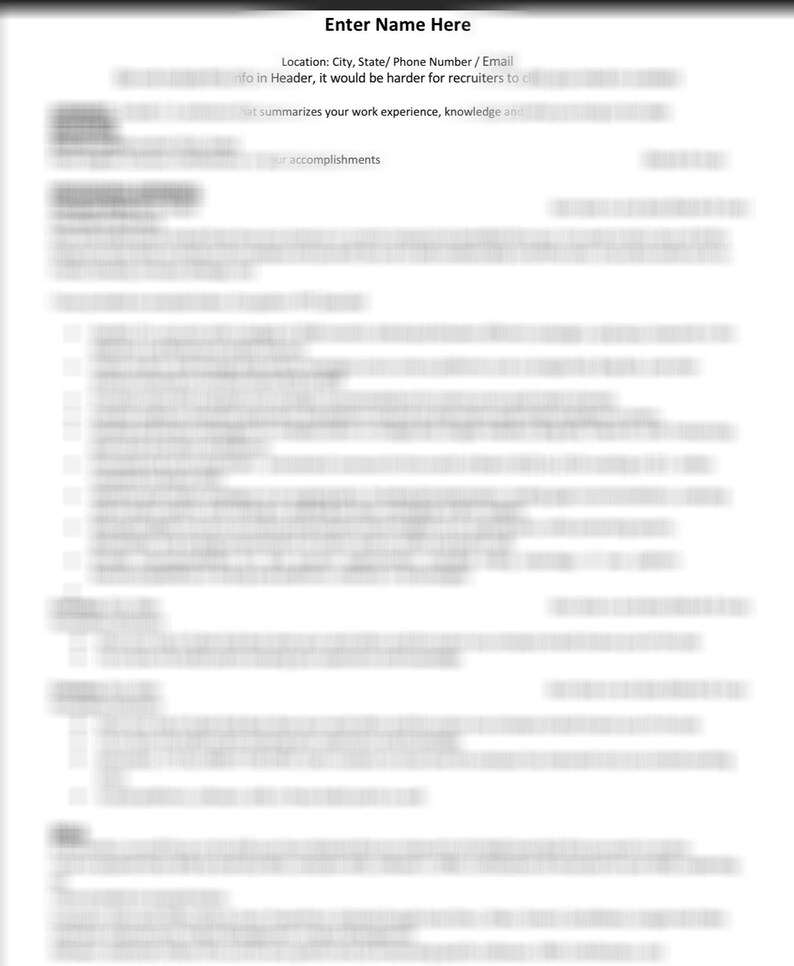 Store Manager Resume Template Editable in Word Google Docs Resume ...