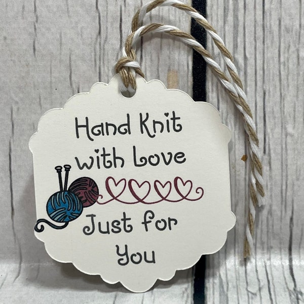 Hand Knit Tags - Etsy