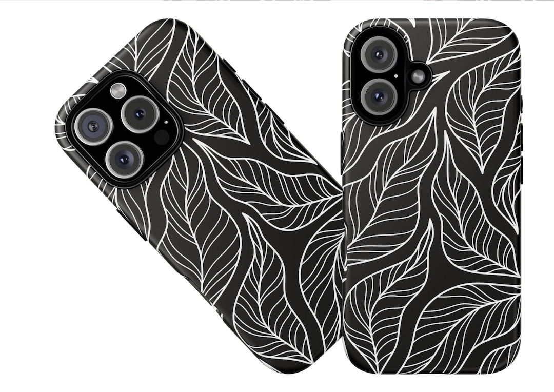 IPhone 16 Cases, Black & White Wavy Pattern, iPhone 16/16 Plus/16 Pro ...