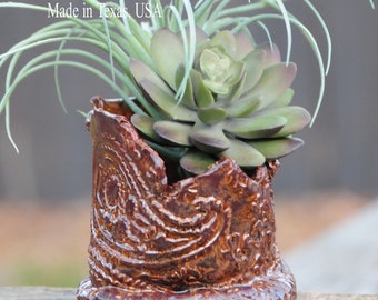 Succulent Pottery Pot That is hand built organic ceramic | Etsy
