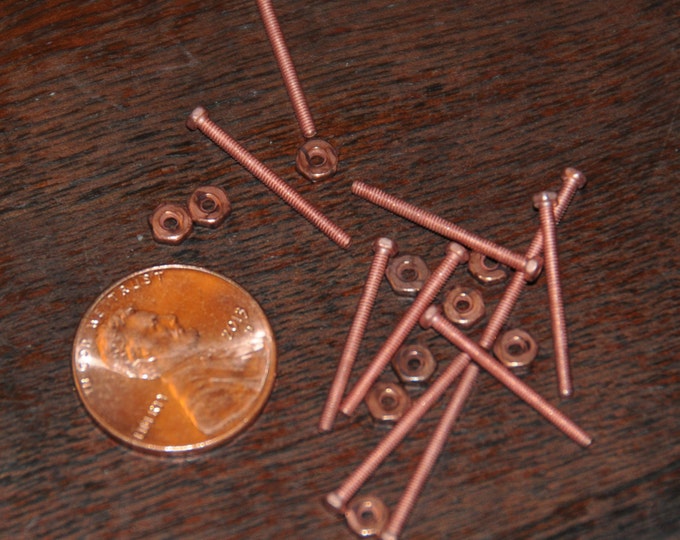 100 Sets of Micro Copper Screws and Nuts - Etsy