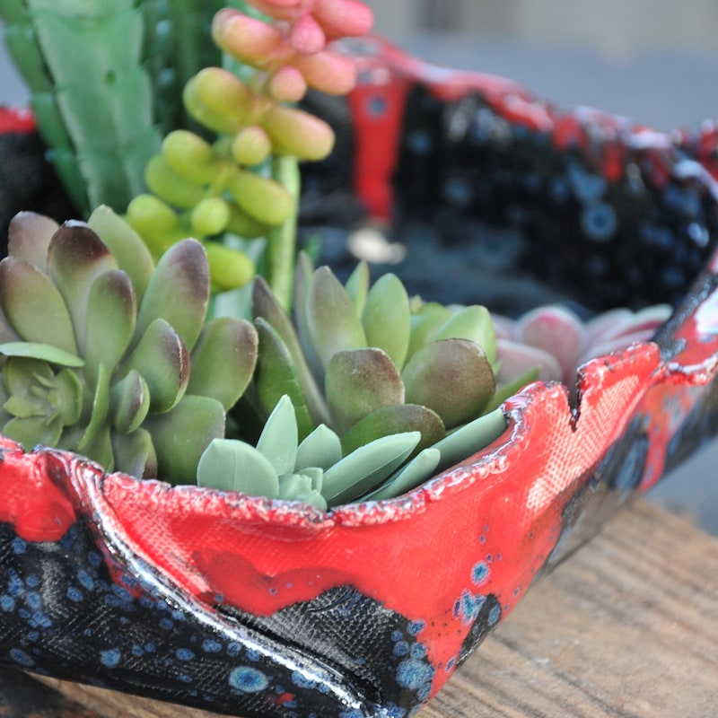 Hand Built Pottery Planter - Etsy