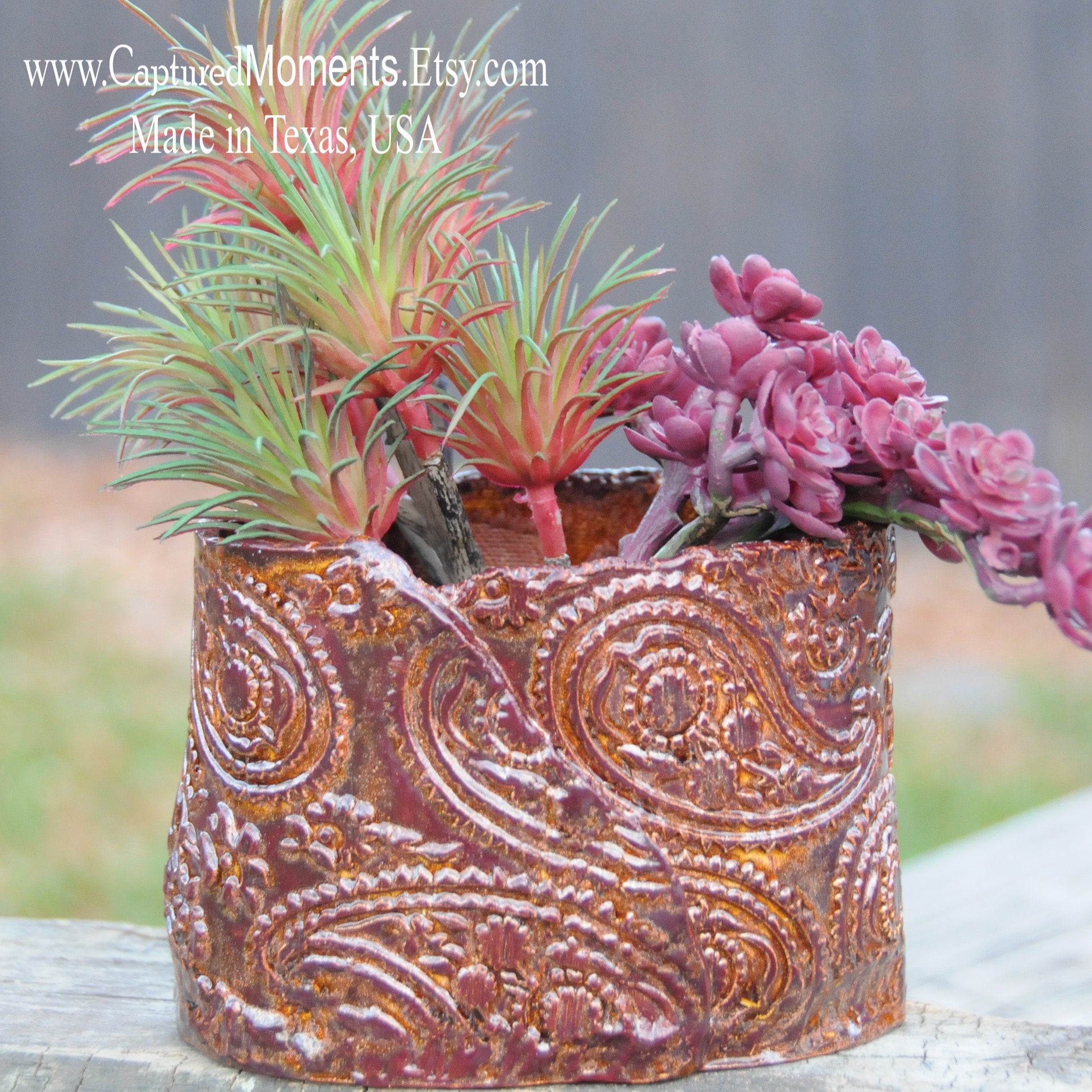 Succulent Pottery Pot That is hand built organic ceramic | Etsy