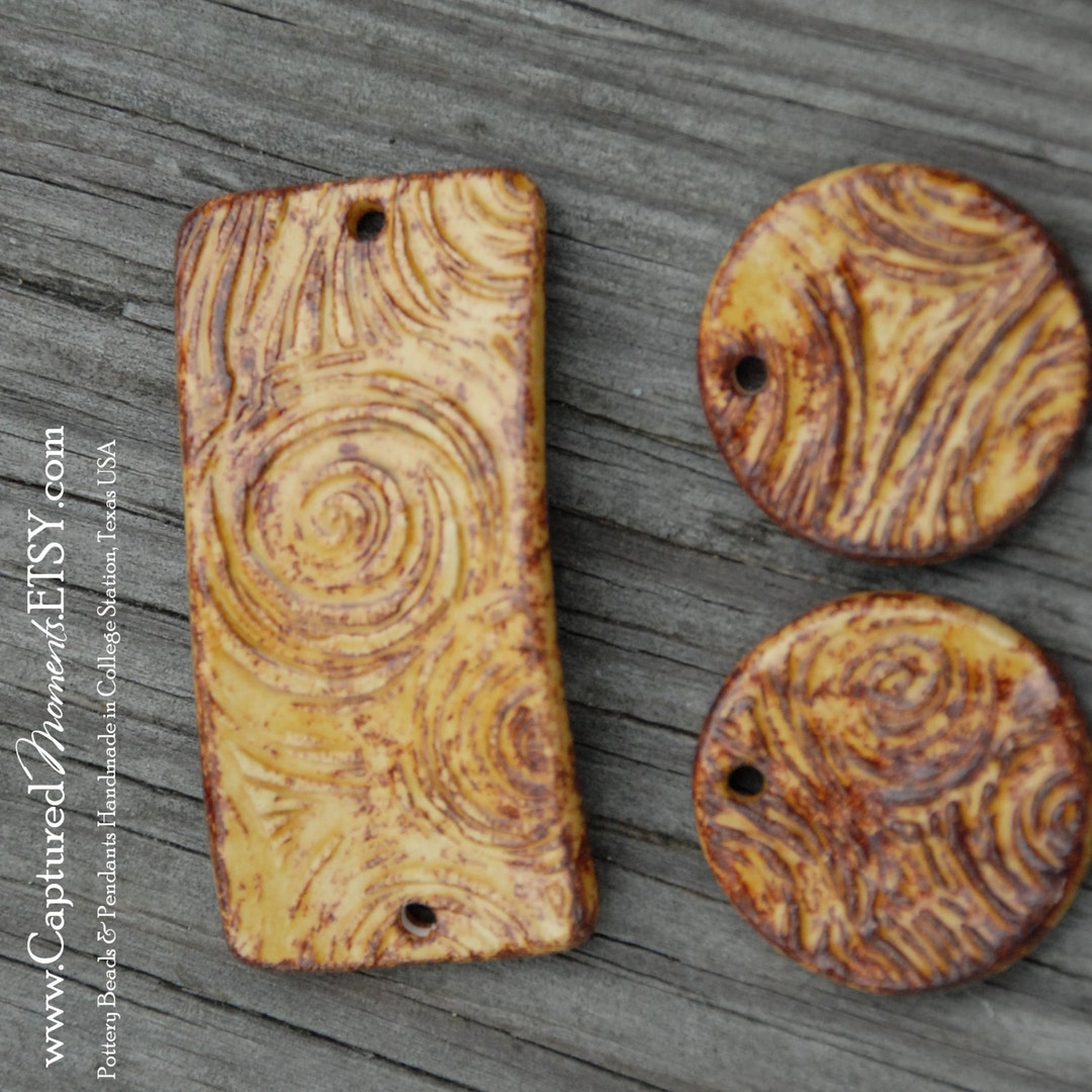 Handmade Pottery Beads ROUND BEADS ONLY in Indian Summer, a Great Start ...