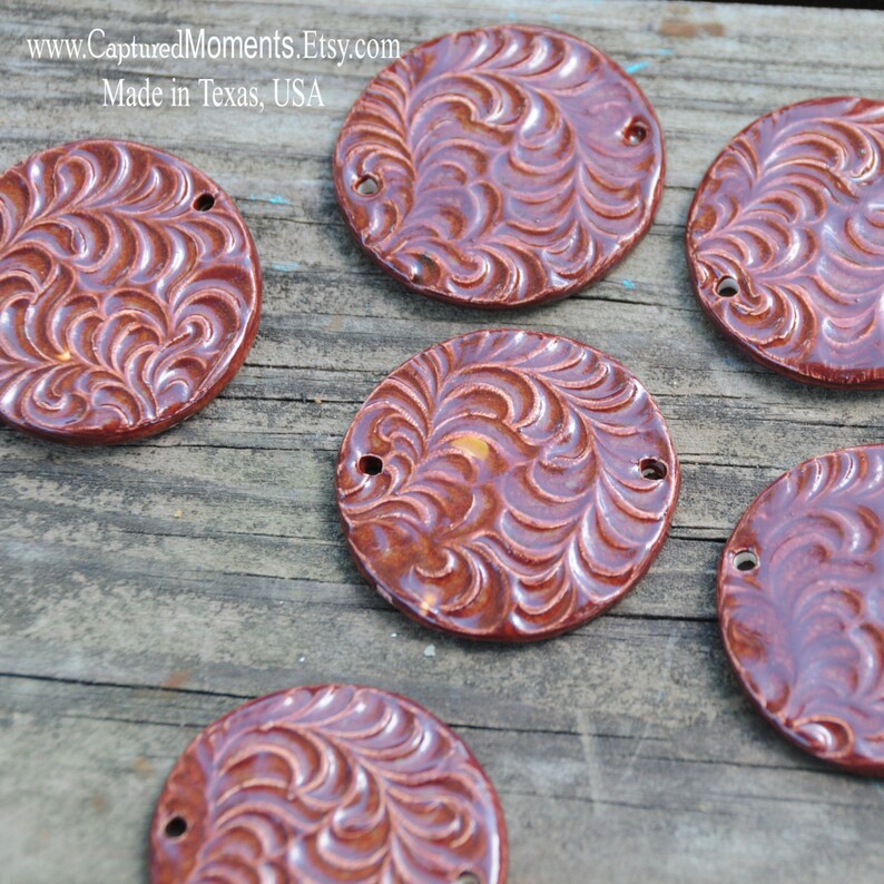 Essential Oil Diffuser Pendant Bead for Aromatherarpy in Rust Red - Etsy