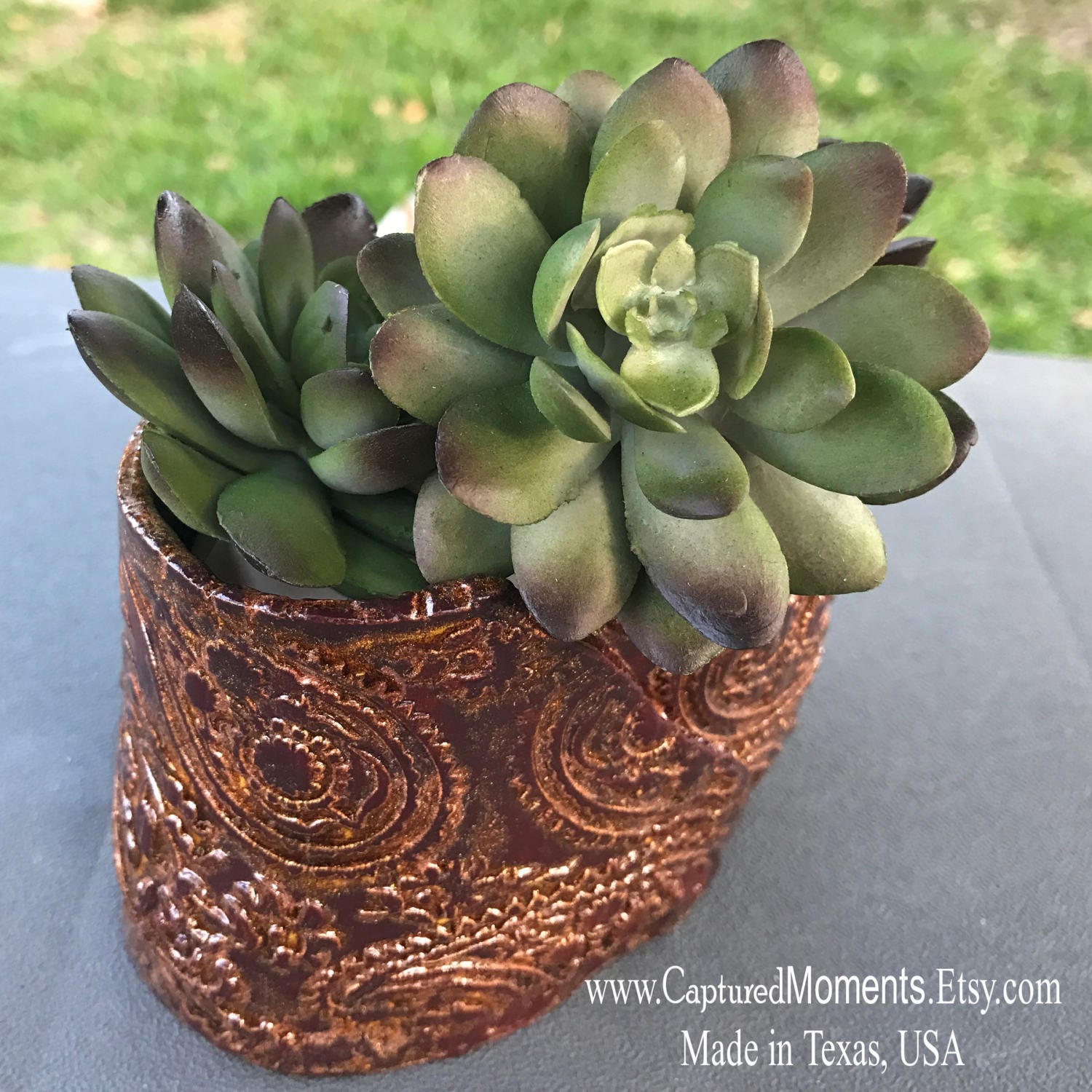 Succulent Pottery Pot That is hand built organic ceramic | Etsy