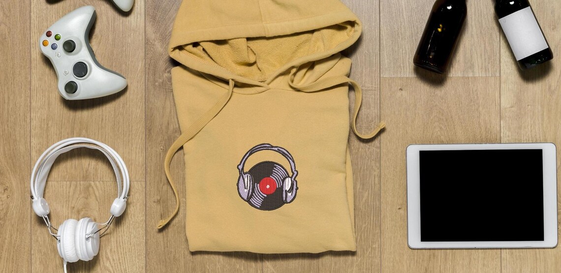 Music Machine Embroidery Design. 4 Sizes. Headphone Embroidery Design ...