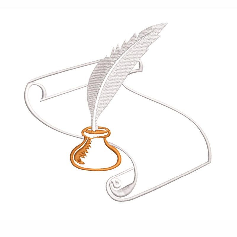 Feather Pens and Inkwells - Etsy