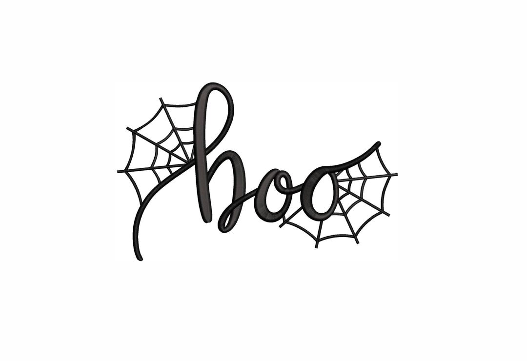 Boo Machine Embroidery Design. 6 Sizes. Halloween Machine Embroidery ...