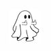Ghost Middle Finger Machine Embroidery Design. 5 Sizes. Ghost Halloween ...