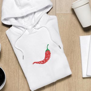 Chilli Pepper Machine Embroidery Design. 7 Sizes. Spicy Food Embroidery ...