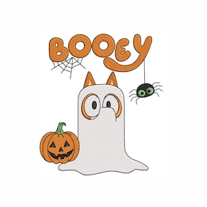 Booey Machine Embroidery Design. 5 Sizes. Halloween Embroidery Design ...