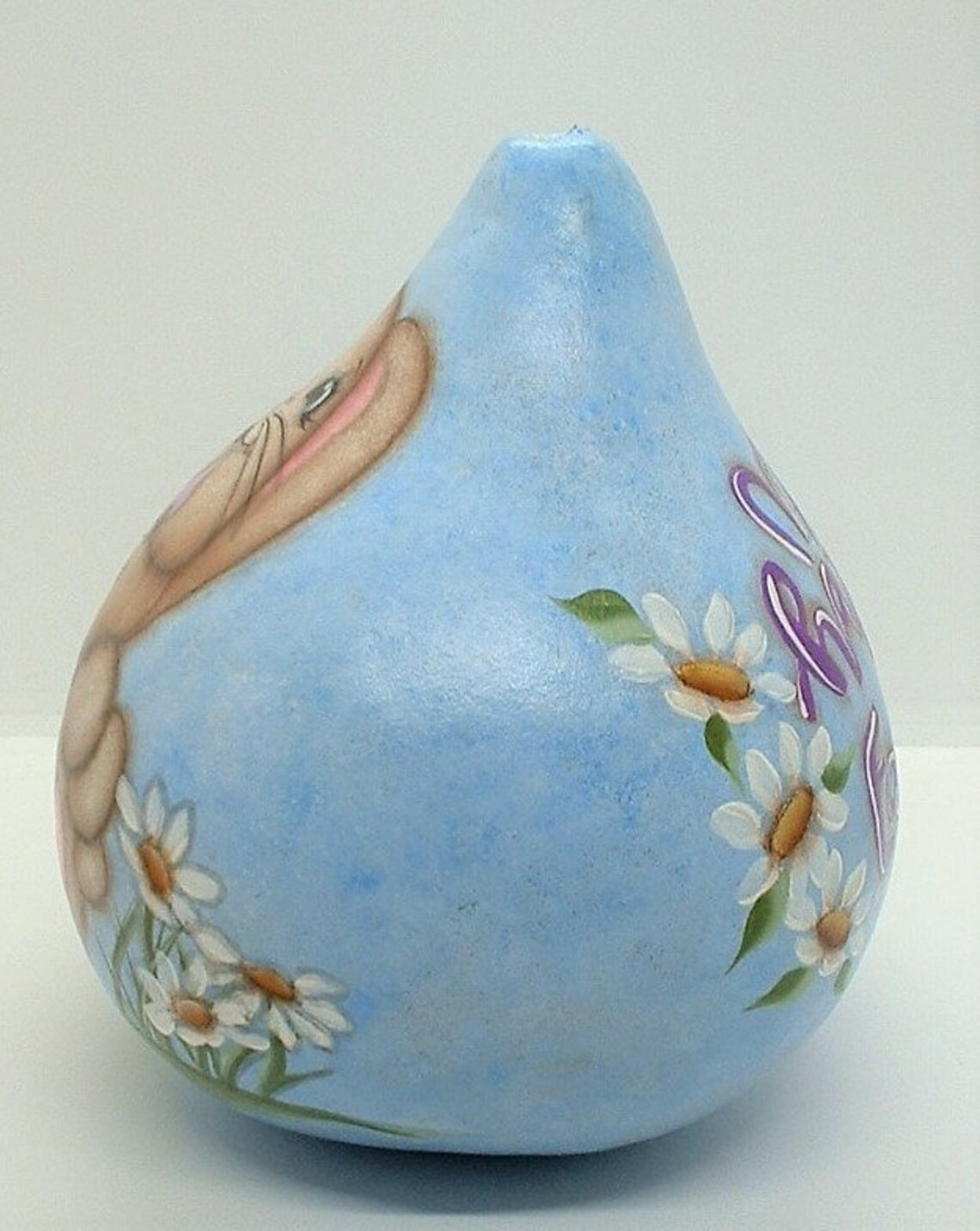 Easter Bunny Gourd Hand Painted Gourd With Chick | Etsy