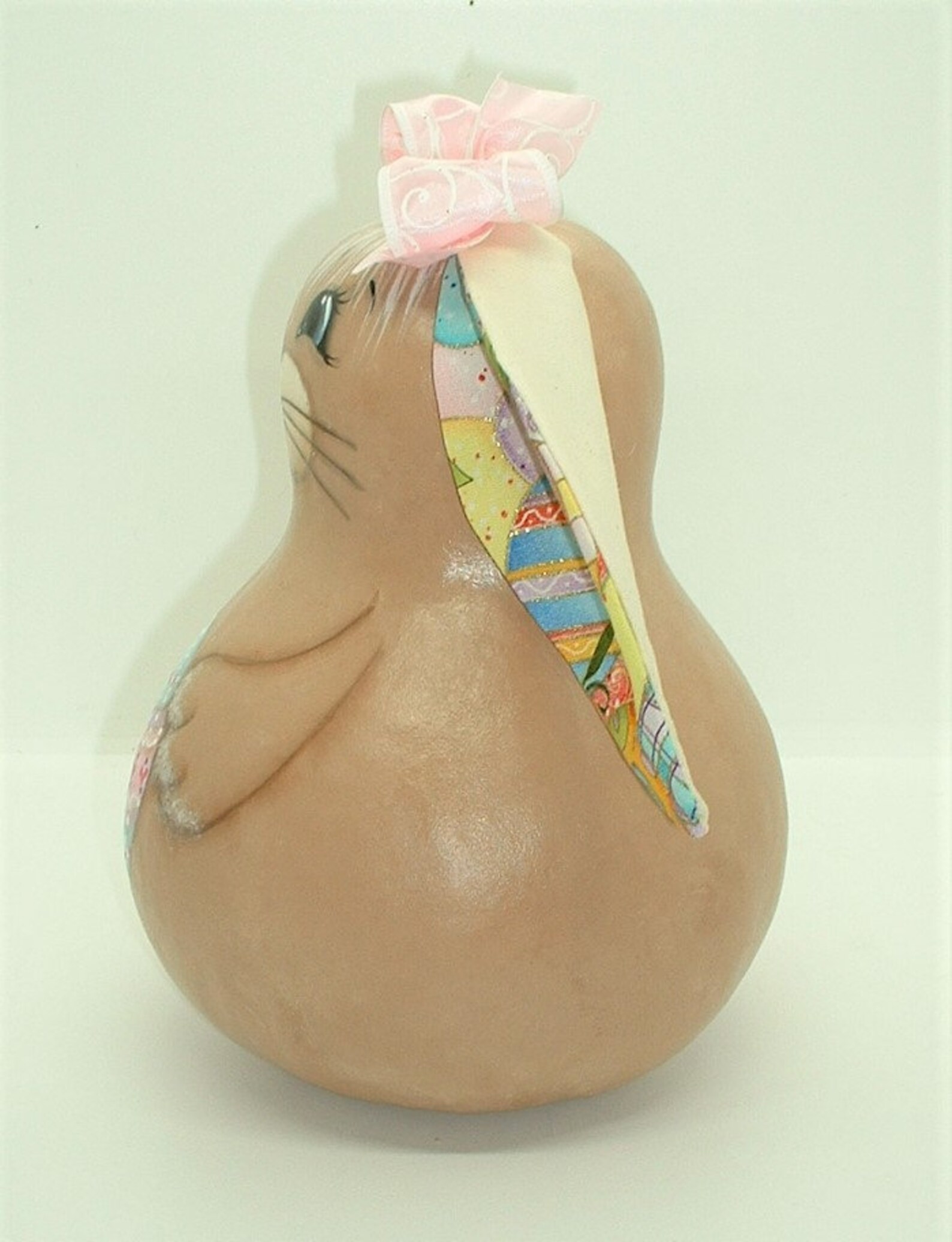 Gourd Easter Bunny With Easter Egg Hand Painted Rabbit - Etsy