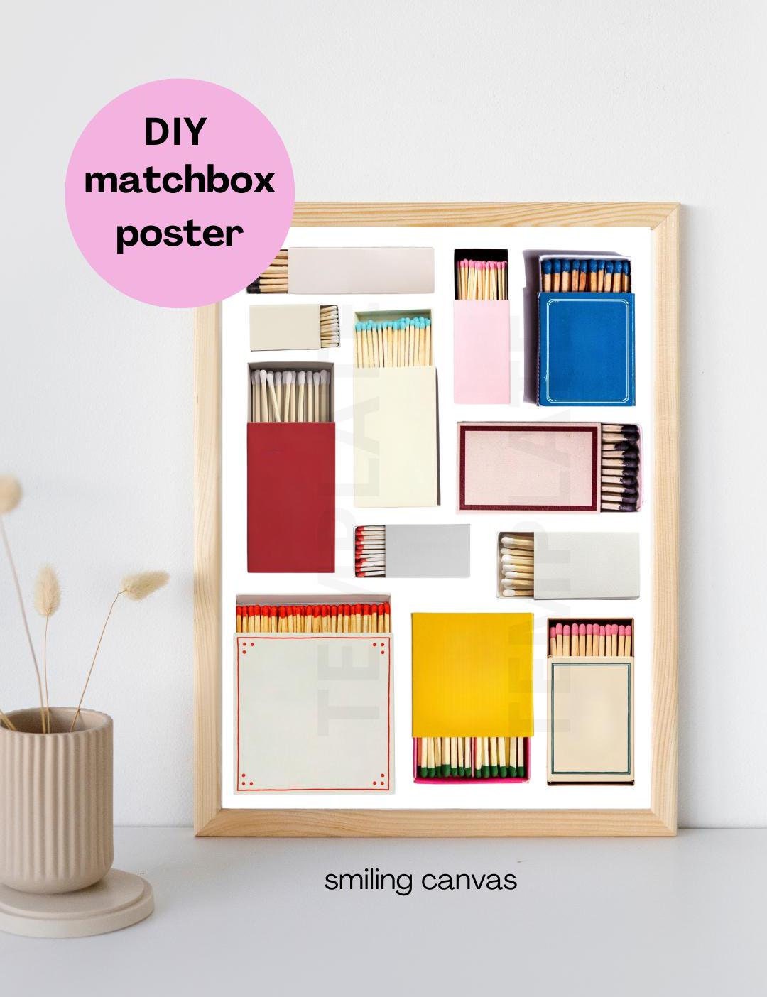 Matchbox Poster Art Template Digital Download - Etsy