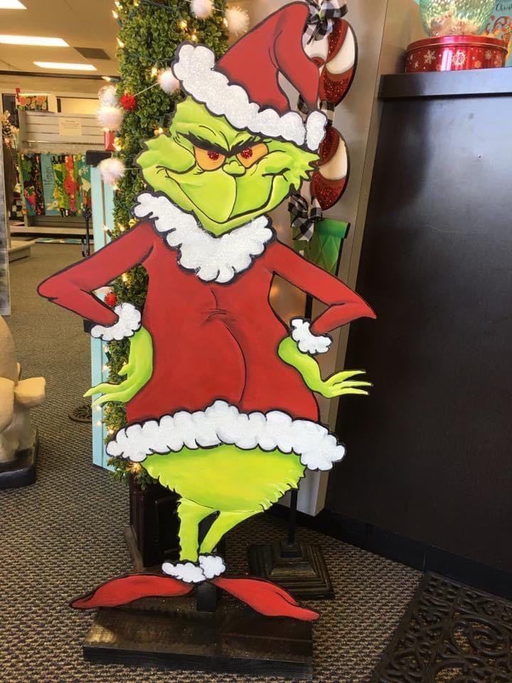 Christmasfull Body Grinch in Santa Suit Stand - Etsy UK