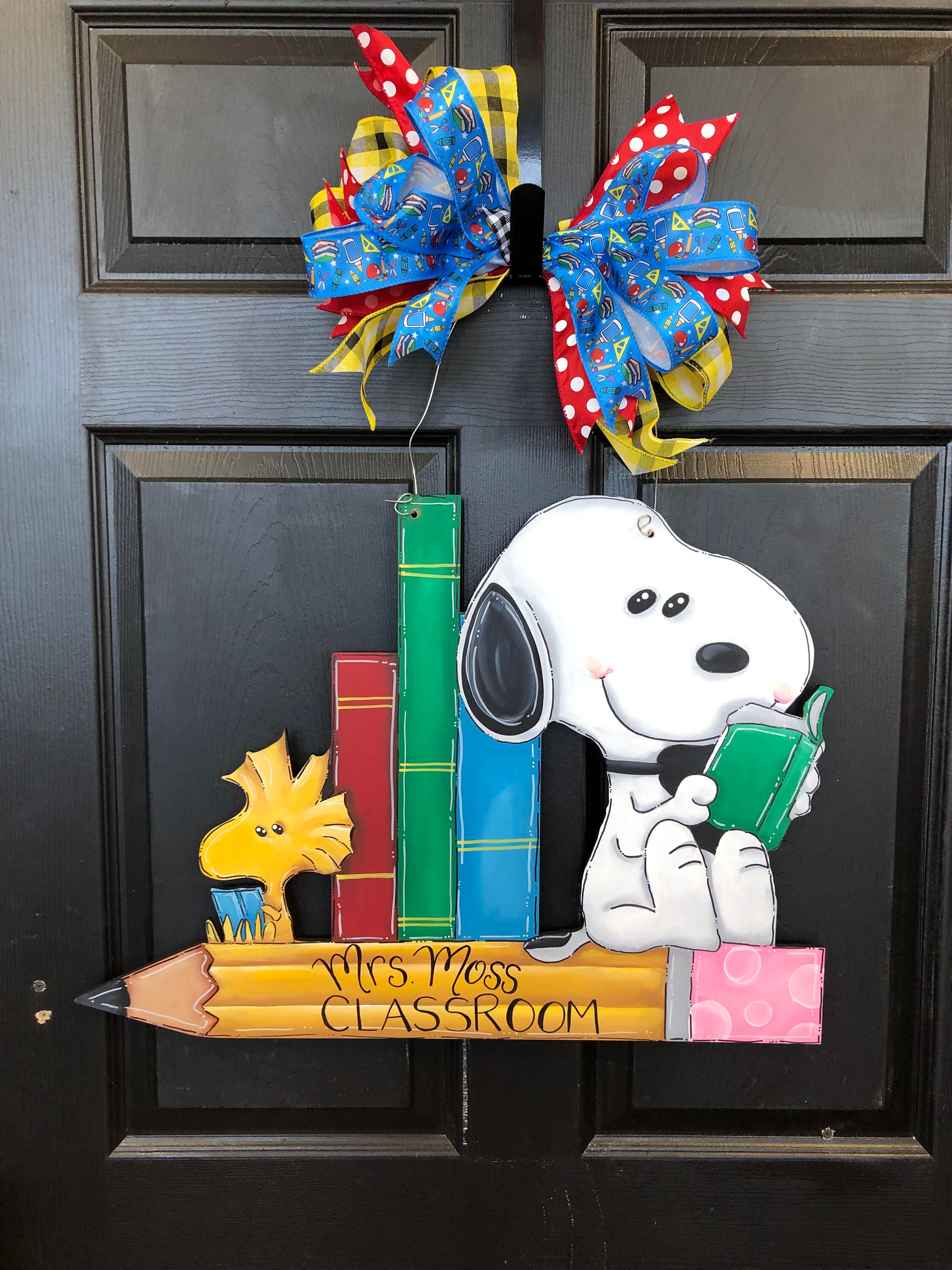 Back to School-snoopy Reading - Etsy
