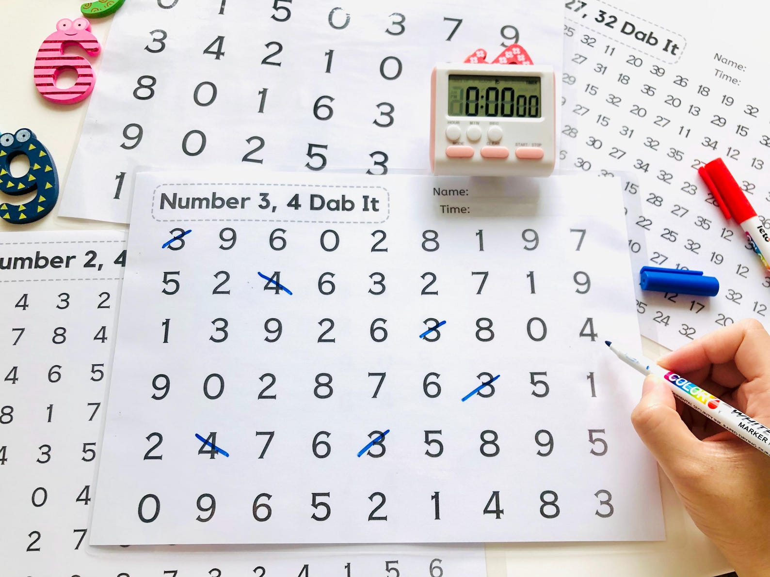 Number Recognition Dab It, I Spy Game Gift for Kids, Math Activity ...