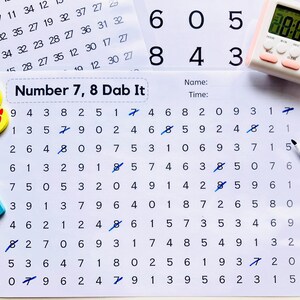 Number Recognition Dab It, I Spy Game Gift for Kids, Math Activity ...