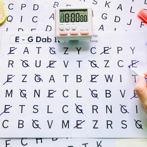 Alphabet Dab It Printable, I Spy Game Gift, Letter Recognition, Find ...