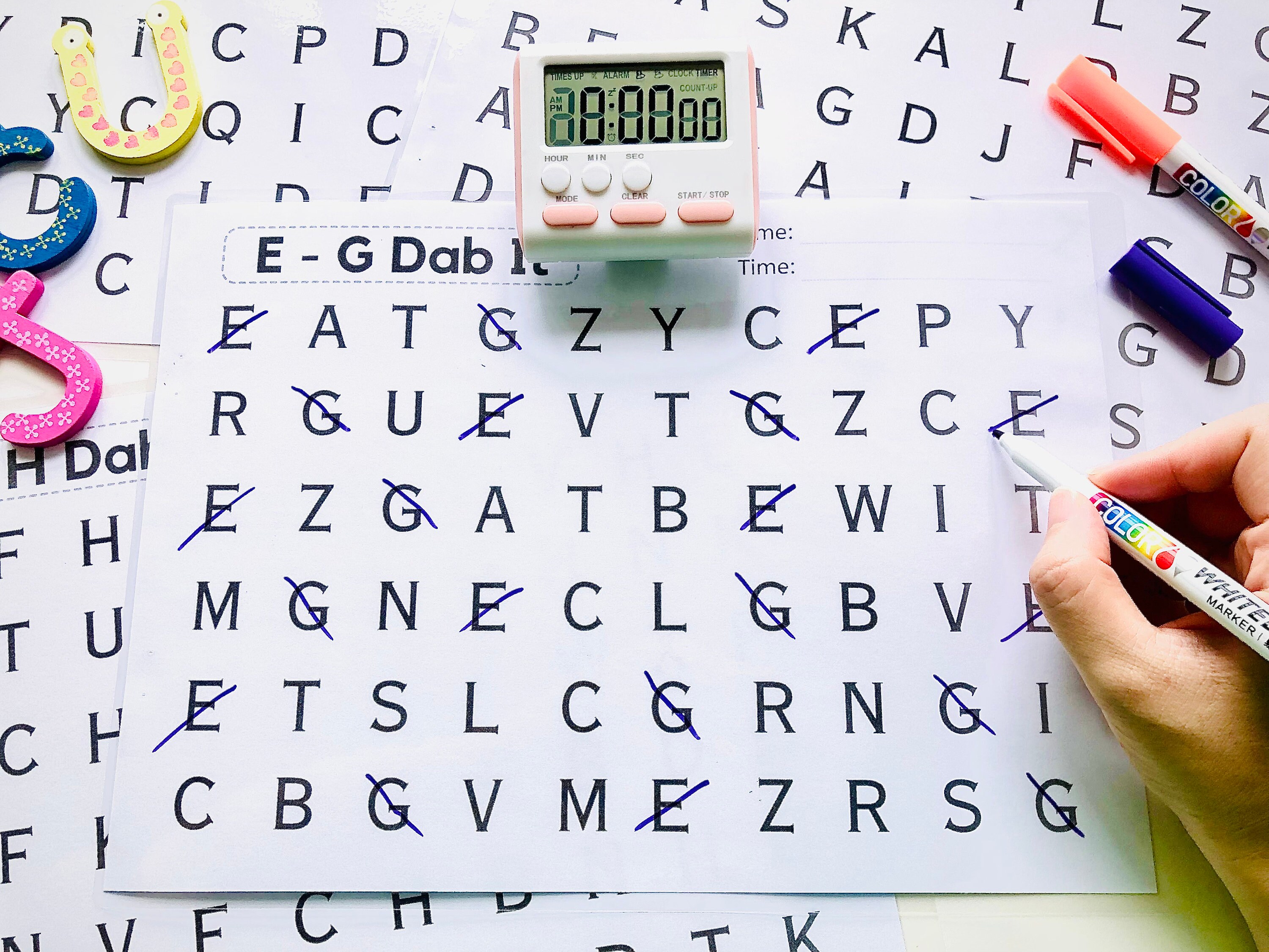 Alphabet Dab It Printable, I Spy Game Gift, Letter Recognition, Find ...