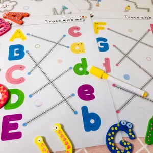 Preschool Line Tracing Worksheet, Handwriting Practice Activity ...