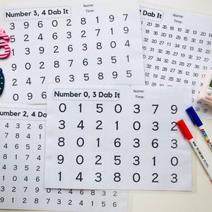 Number Recognition Dab It, I Spy Game Gift for Kids, Math Activity ...