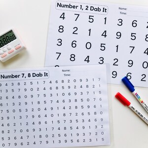 Number Recognition Dab It, I Spy Game Gift for Kids, Math Activity ...