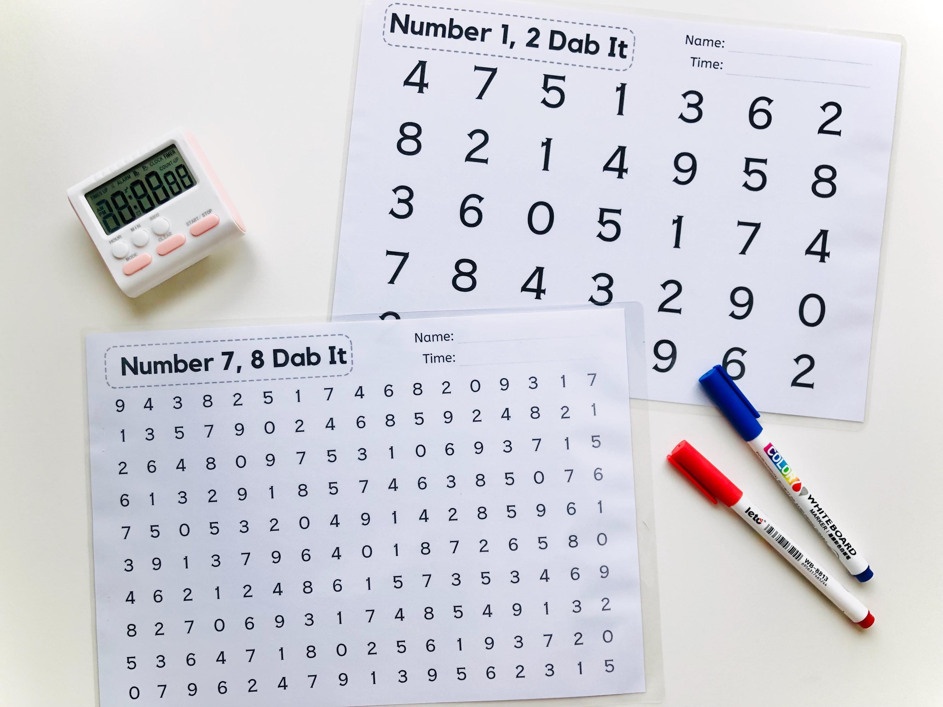 Number Recognition Dab It, I Spy Game Gift for Kids, Math Activity ...