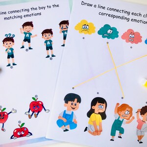 Emotions Activity Printable for Toddler, Preschool Feelings Chart ...