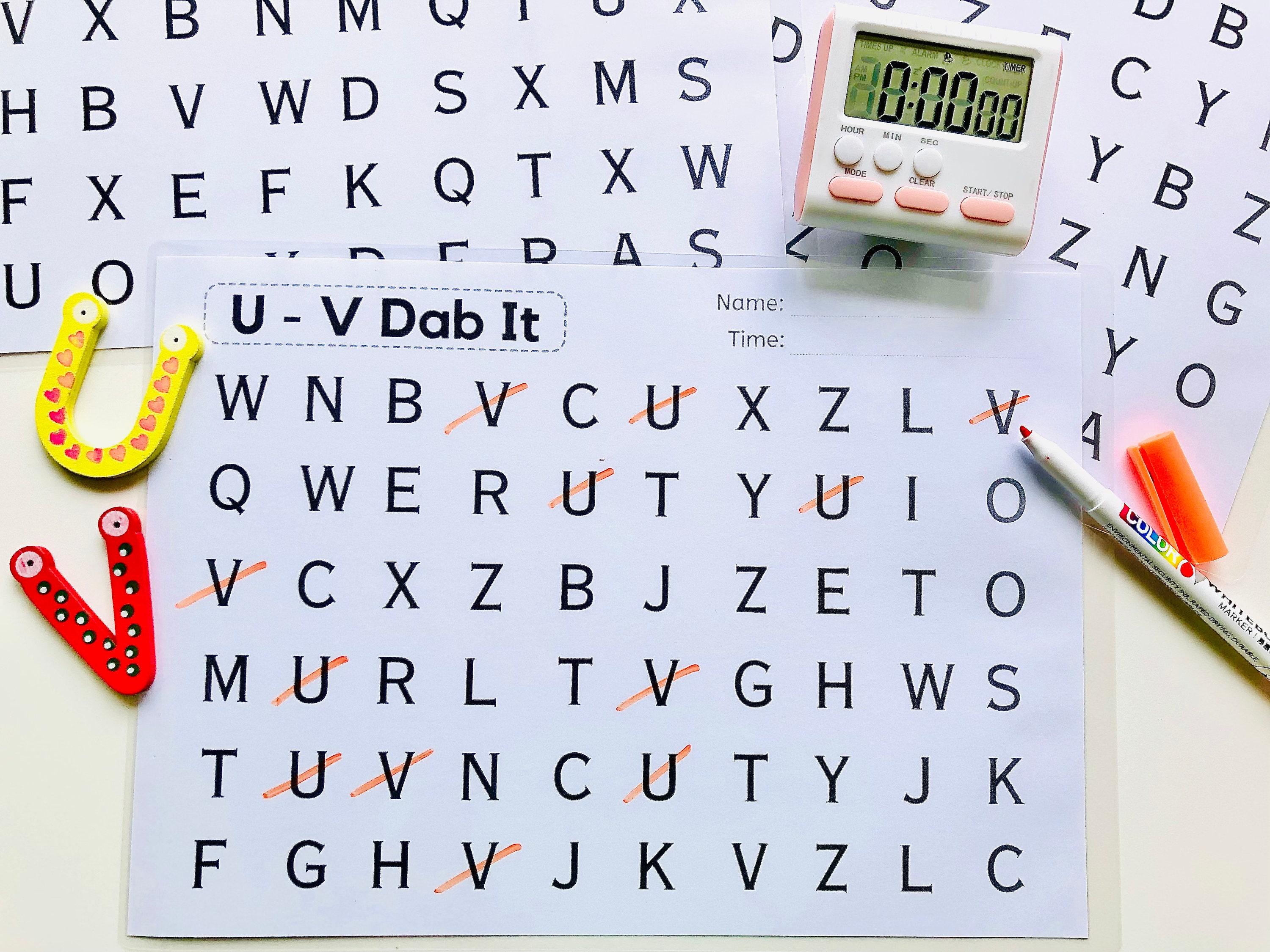 Alphabet Dab It Printable, I Spy Game Gift, Letter Recognition, Find ...