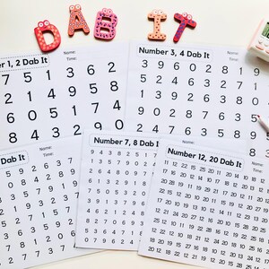 Number Recognition Dab It, I Spy Game Gift for Kids, Math Activity ...