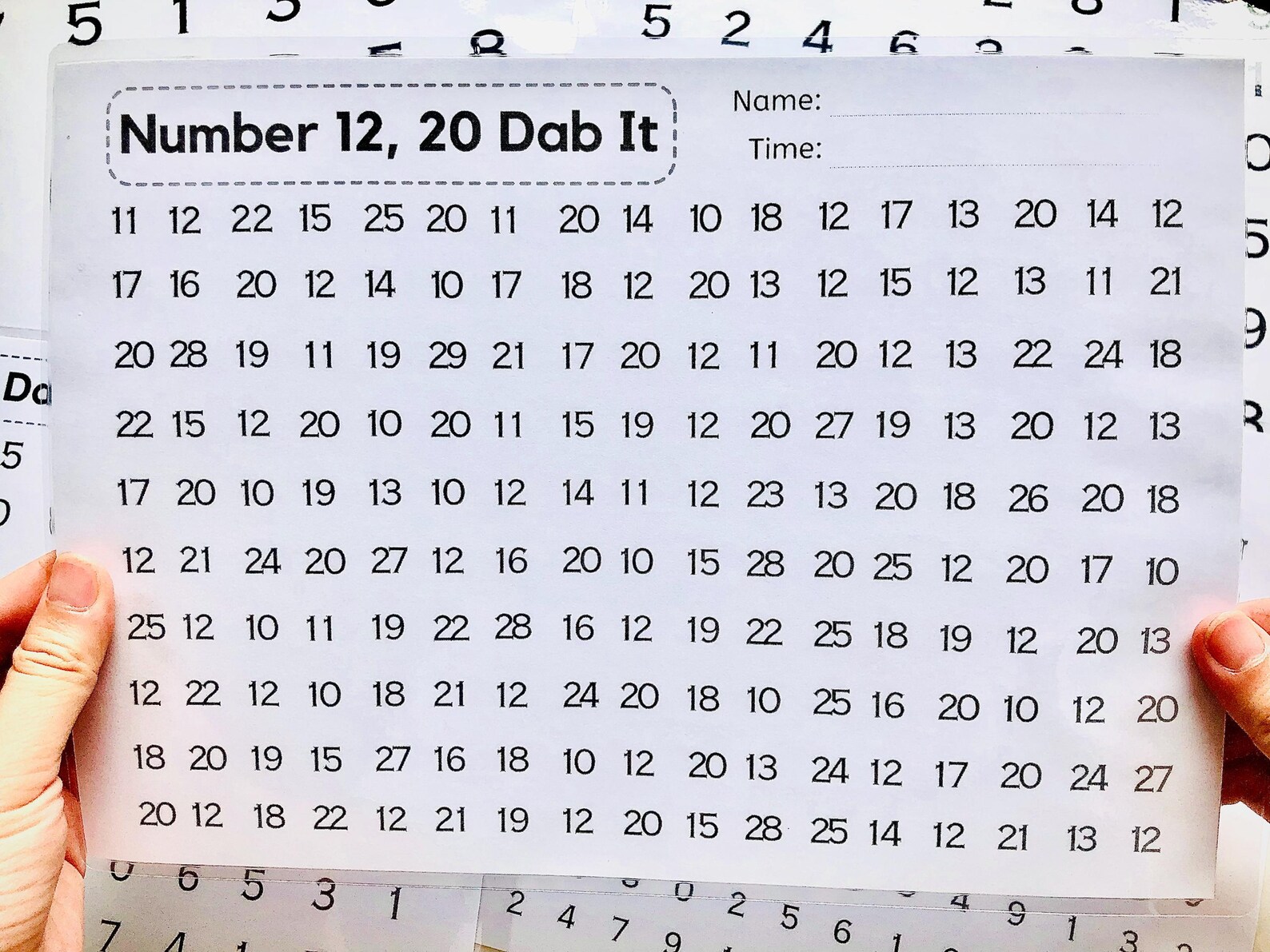 Number Recognition Dab It, I Spy Game Gift for Kids, Math Activity ...