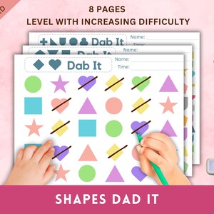 Shapes Dab It Printable, I Spy Game Gift for Kid, Look and Find ...
