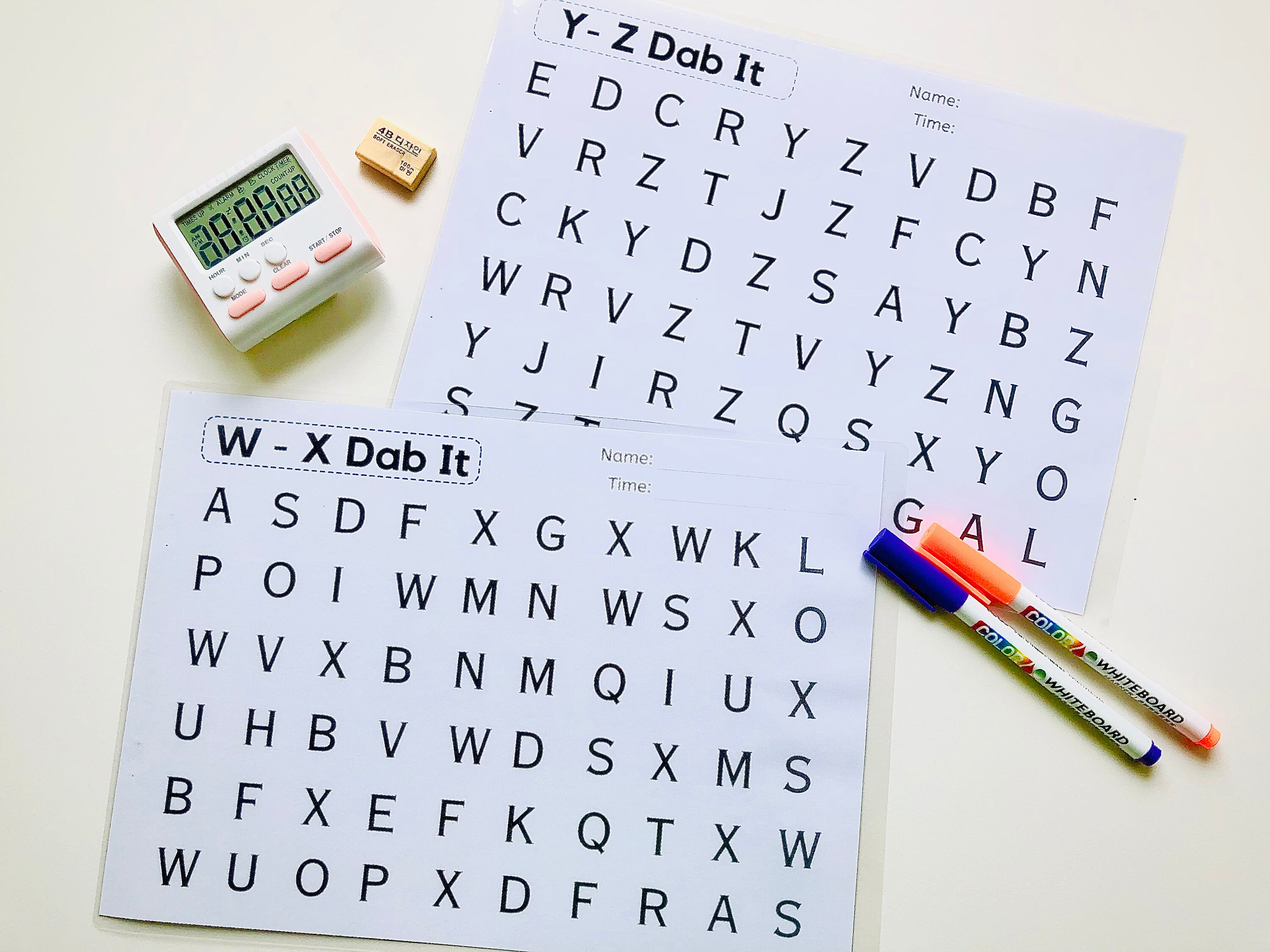 Alphabet Dab It Printable, I Spy Game Gift, Letter Recognition, Find ...