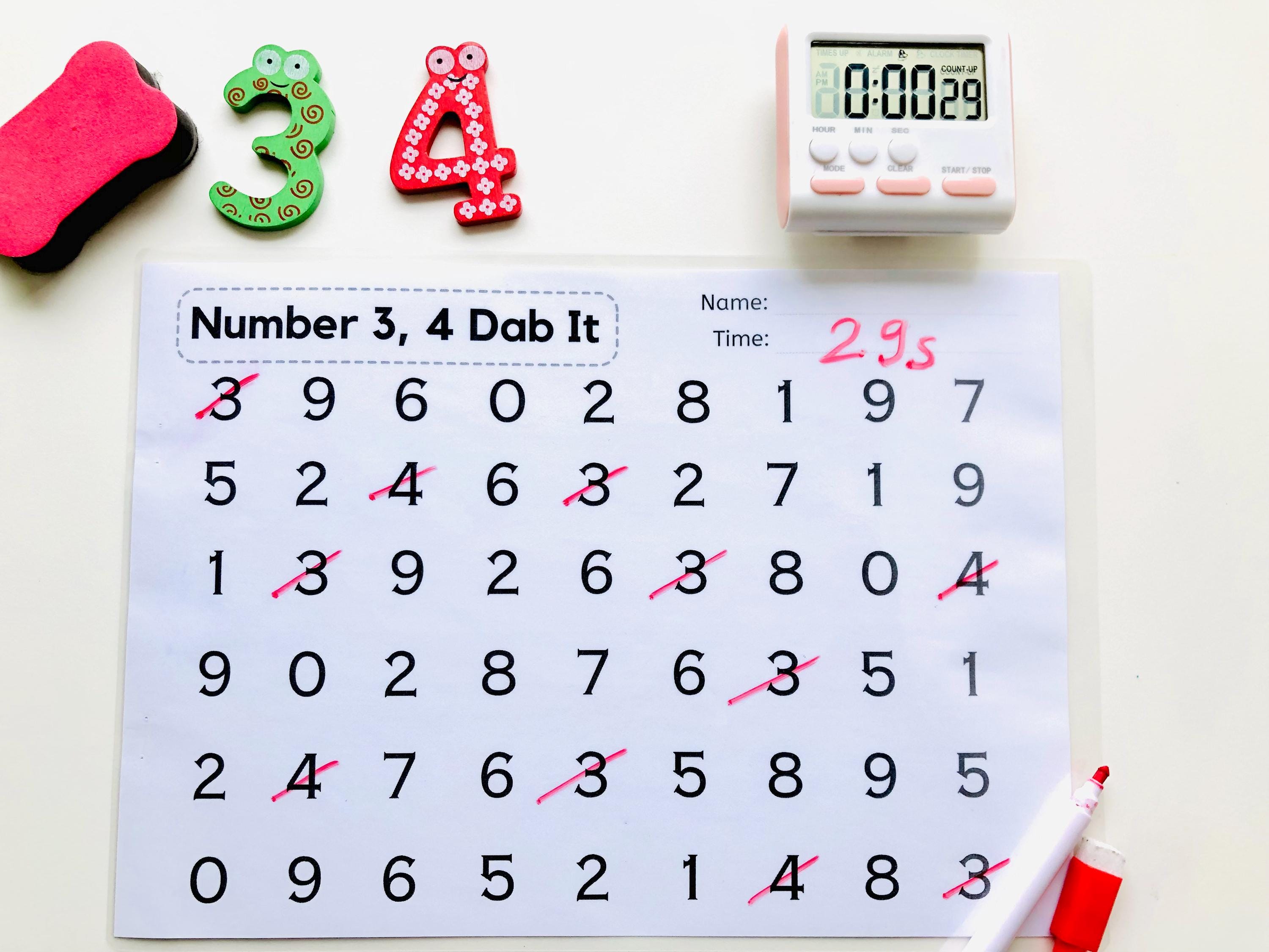 Number Recognition Dab It, I Spy Game Gift for Kids, Math Activity ...
