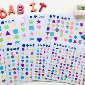 Shapes Dab It Printable, I Spy Game Gift for Kid, Look and Find ...