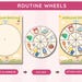 Routine Wheel for Kids, Preschool Morning Afternoon Bedtime Chore Chart ...