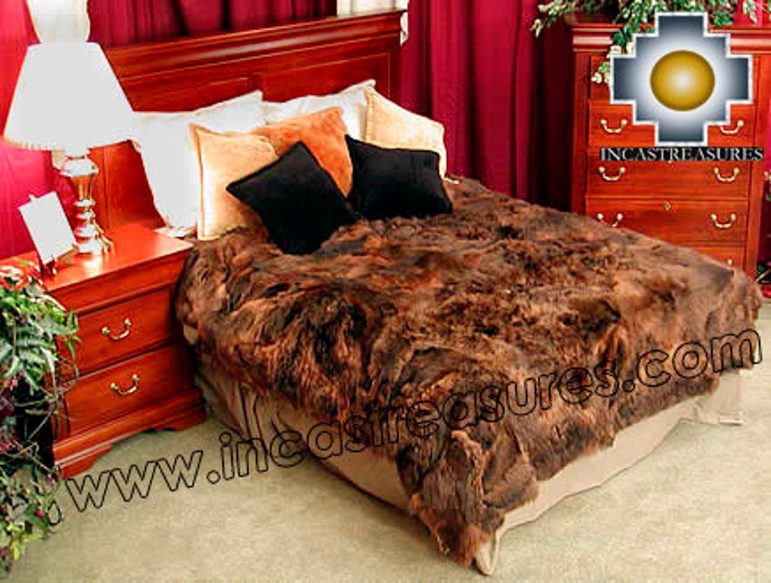 100% Baby Alpaca Fur Bedspread Suri FREE SHIPPING Worldwide - Etsy