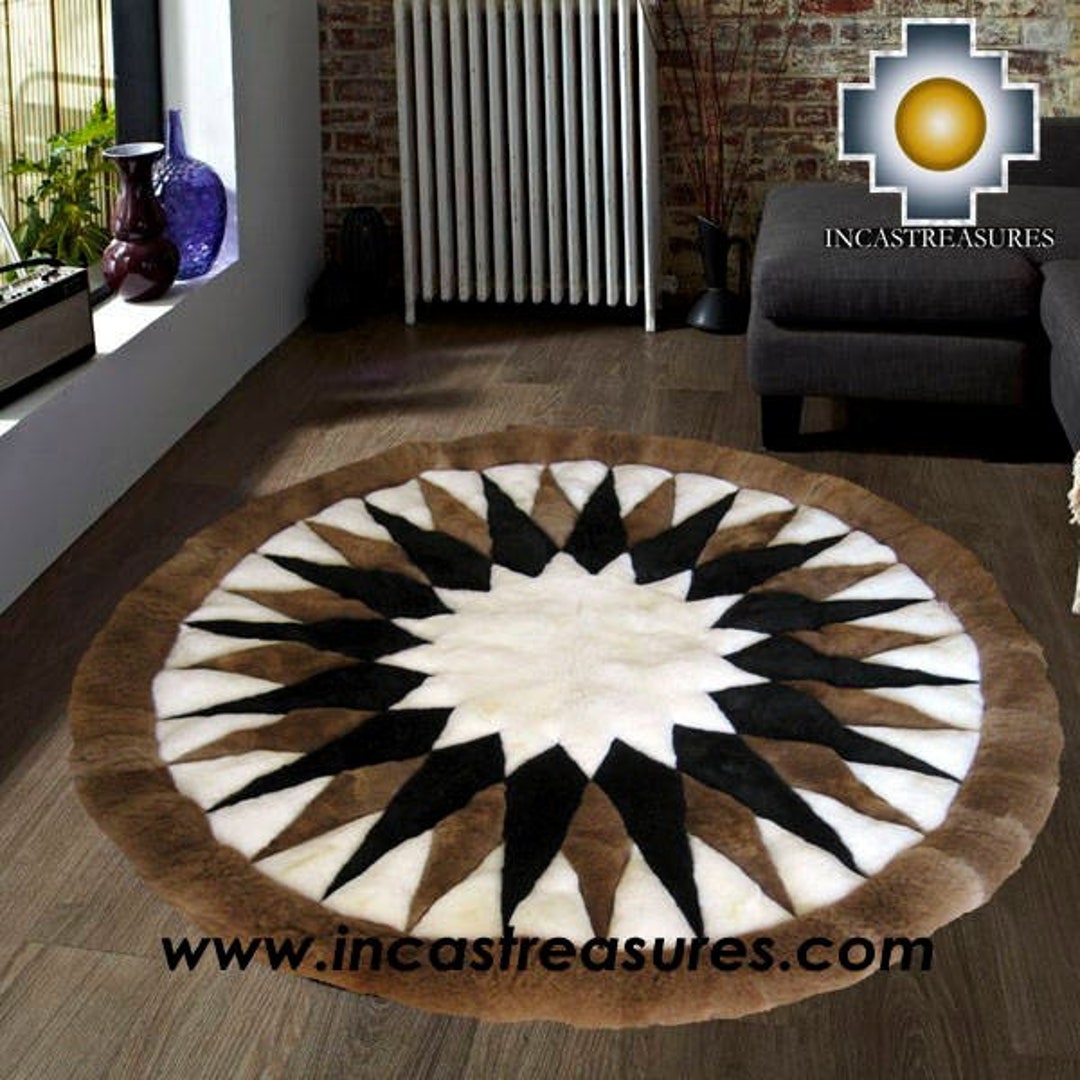 Handmade Alpaca Wool Rug, Soft, Fluffy, and Textured Cozy Rug, Home ...