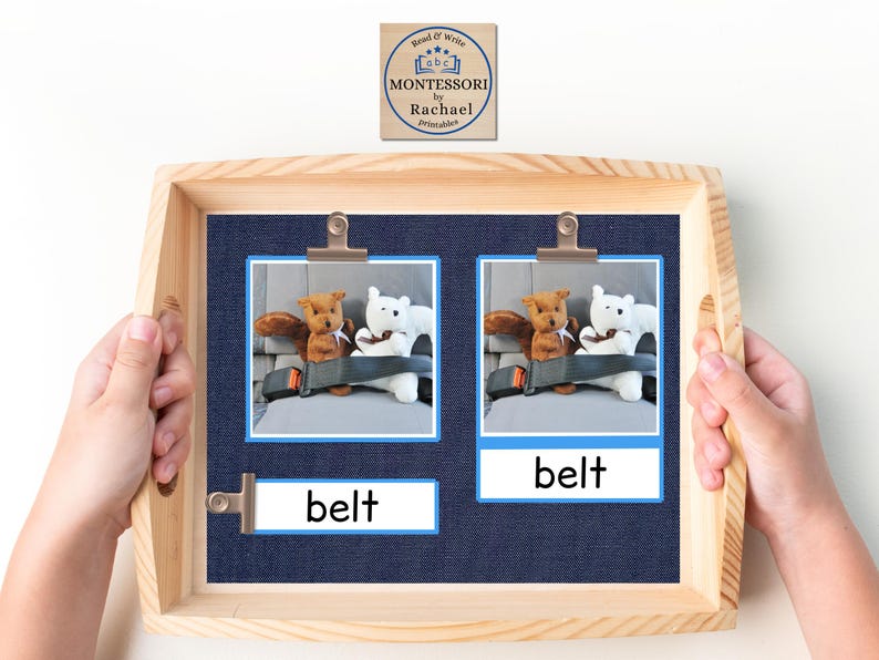 Montessori Blue Series Set 3 CCVC Blends Phonetic Reading Cards Three ...