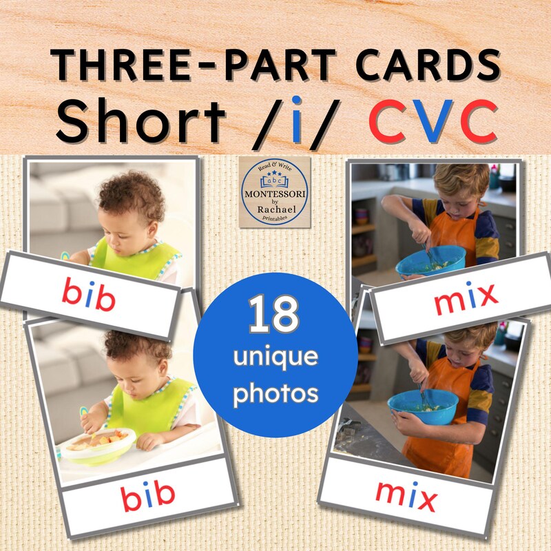 Montessori Cvc Cards - Etsy