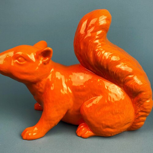 Ceramic Squirrel Standing Art Sculpture Woodland Gift - Etsy