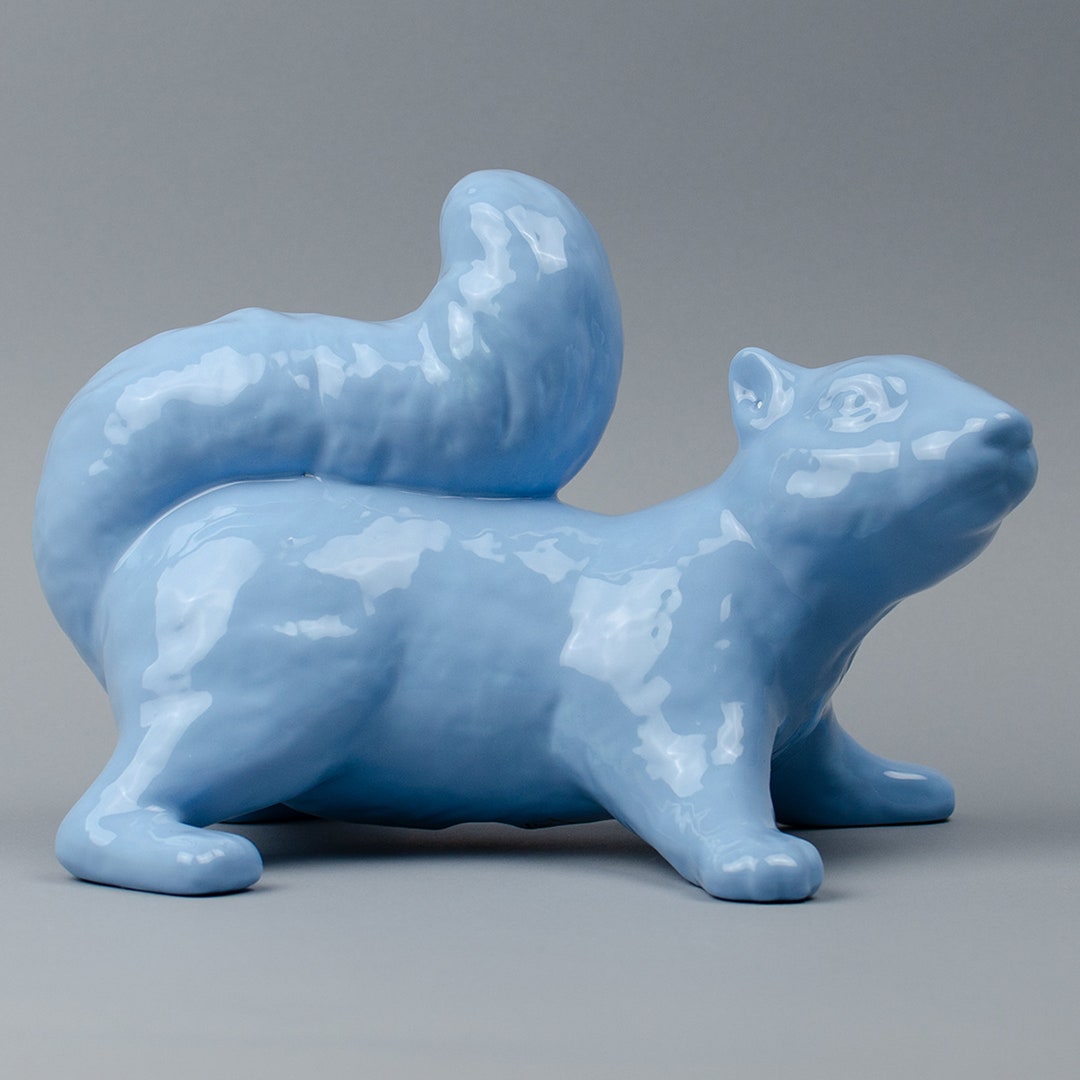 Ceramic Squirrel, Climbing, Art Sculpture, Figurine, Choose Your Color ...