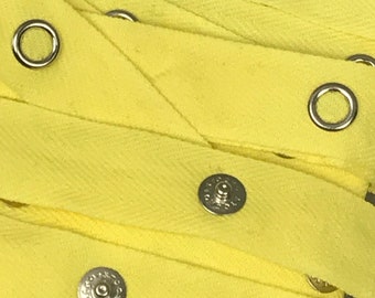 3/4 Inch White Twill SNAP Tape Nickel Snaps 1 Inch Spaced - Etsy