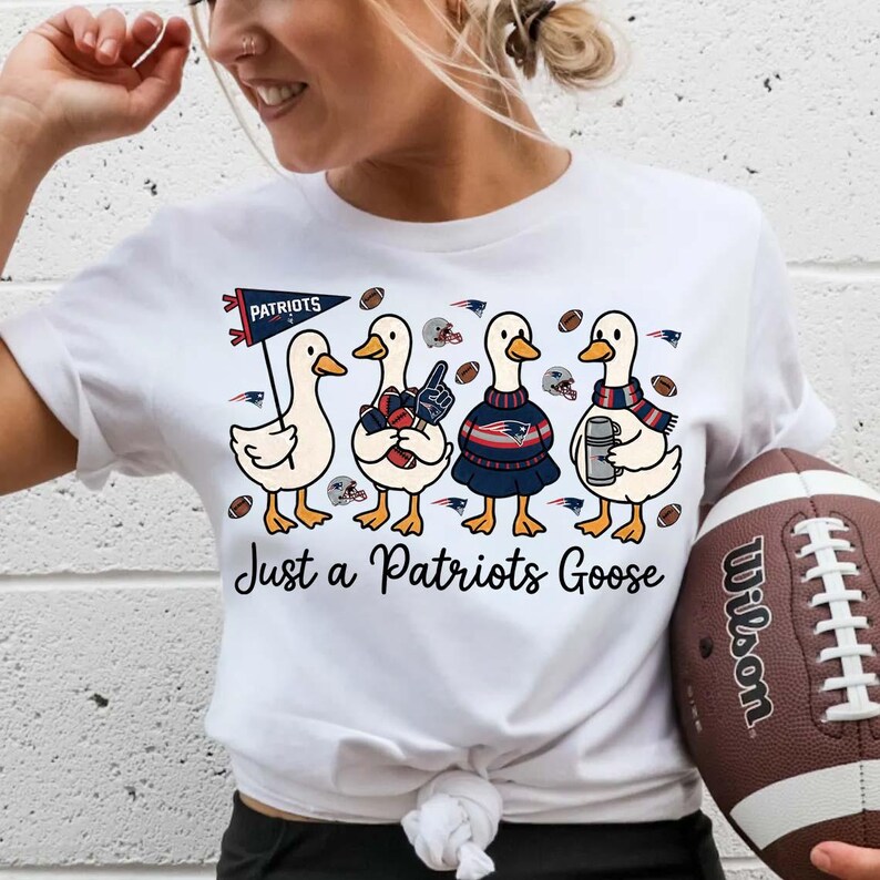 New England Football Goose PNG, Funny Sports Goose Illustration, Retro ...
