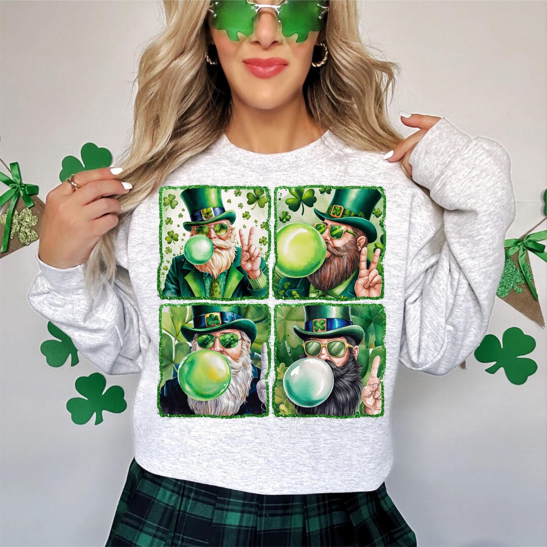 Saint Patrick Blowing Bubble Gum PNG, St Patrick's Hat PNG, Lucky ...