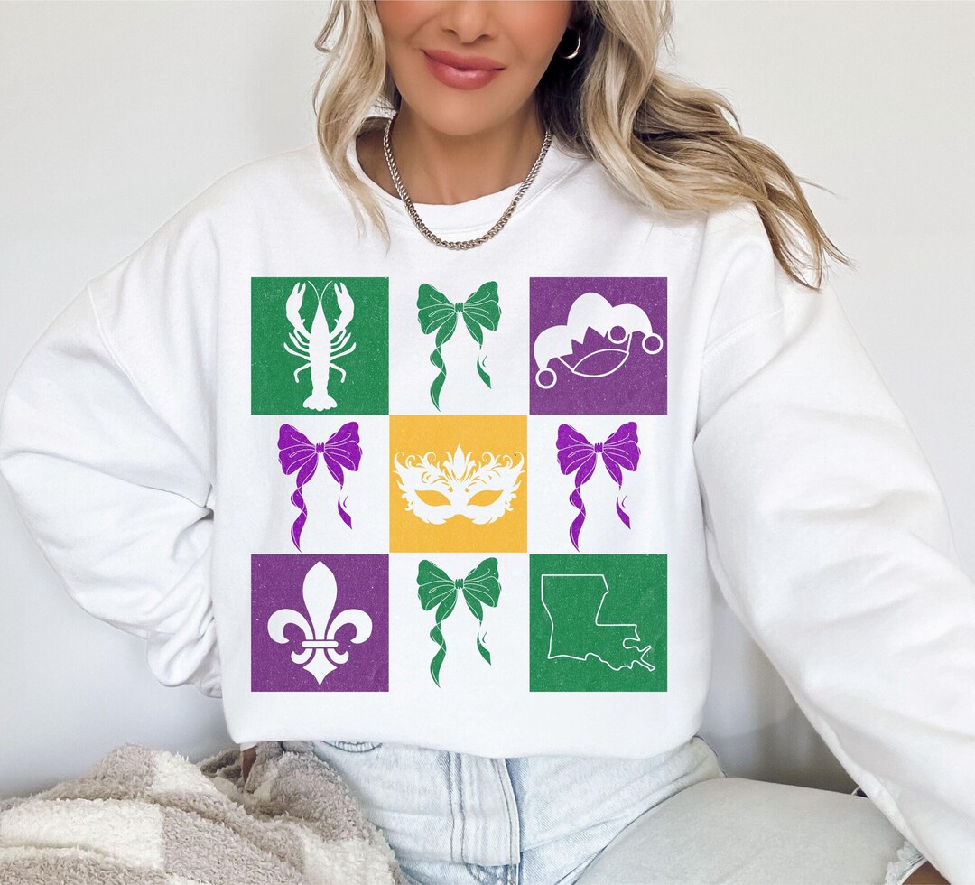 Checkered Mardi Gras PNG, Fleur De Lis Png, Retro Mardi Gras Png, Mardi ...